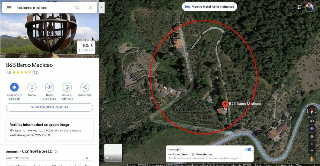 Come aggiornare la posizione su Street View in Google Maps